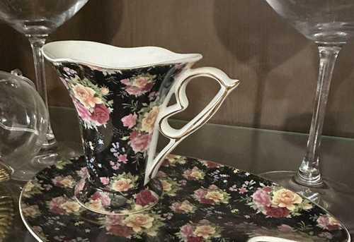 Сервиз чайный цветы фарфор Yamasen Япония