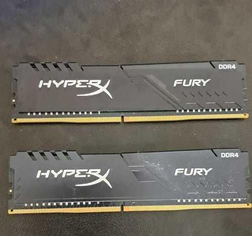 Оперативная память ddr4 hyperx fury 16gb