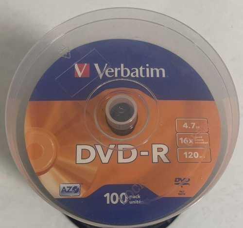 Болванка Verbatim DVD-R 16x