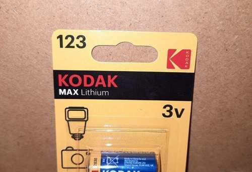 Батарейка CR123 3v Kodak MAX Lithium