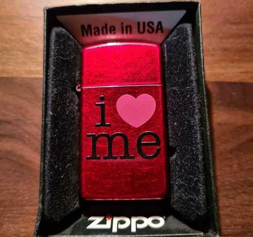 Zippo.Женская. Я люблю. Узкая. 11 г. Новая