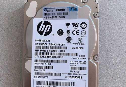 Жесткий диск HP 619286-004 900Gb 6Gb/s SAS 2.5"
