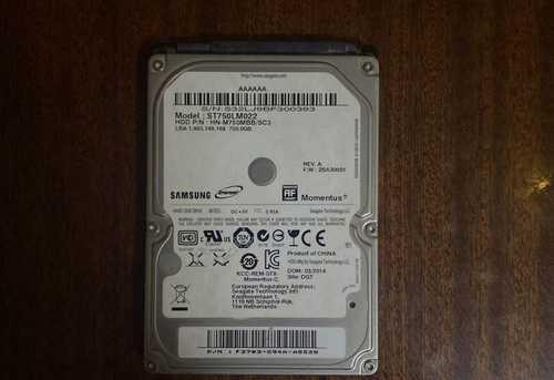 HDD Seagate Samsung ST750LM022 750GB SATA II 2.5"