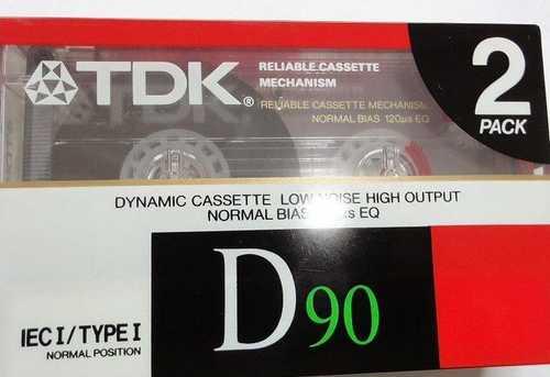 Аудиокассета TDK D90 Оригинал