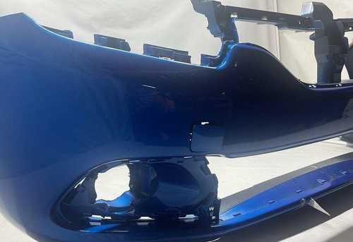 Бампер передний Renault Logan 2 лазурно синий