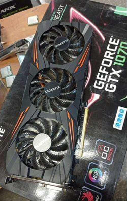 Видеокарта Gigabyte GeForce GTX1070 G1 gaming 8Gb