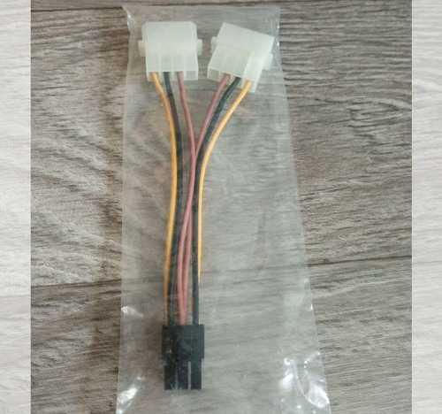 Переходник питания 2 Molex 6pin PCI-E Video