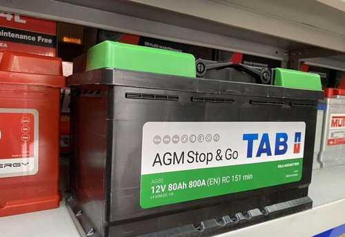 Аккумулятор AGM Tab 80 на Мерседес на зиму