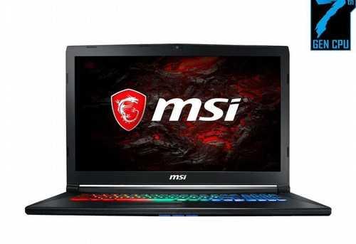 17.3" MSI GP72MVR 7RFX LEOPARD PRO, 1128 ГБ, Core i7-7700HQ, RAM 8 ГБ, GeForce GTX 1060 3 ГБ