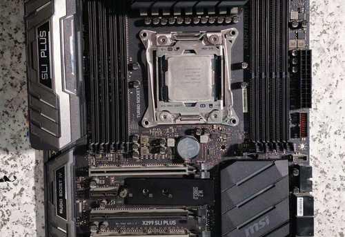 MSI X299 Sli Plus на запчасти