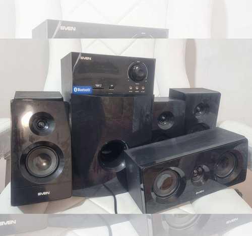 Колонки Sven HT-210 Black 50W 5x15W Bluetooth