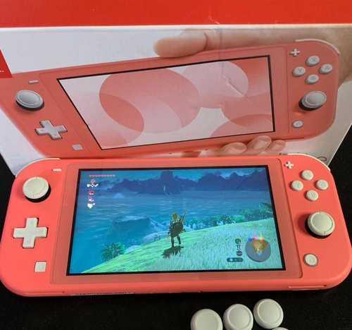 Прошитая Nintendo Switch Lite 128 GB Coral