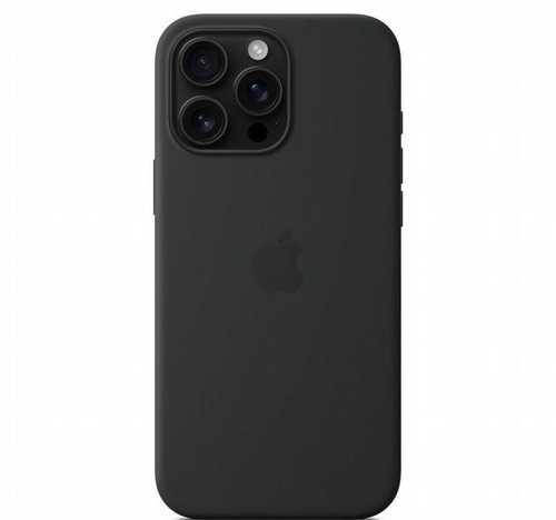 Чехол для iPhone 16 Pro Silicone Case чёрный