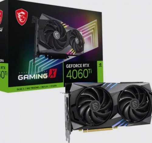 Видеокарта MSI GeForce RTX 4060 Ti gaming X 8 гб