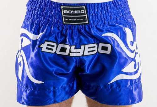 Шорты BoyBo для тайского бокса синие, BST882 (XL)