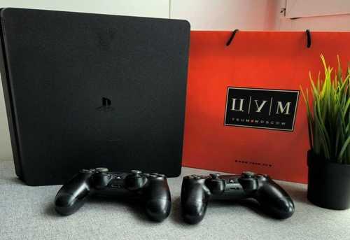 Sony Playstation PS 4 Slim 1Tb + 2 геймпада