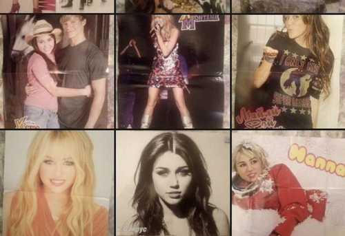 Miley Cyrus. Плакаты и журнал "Ханна Монтана"