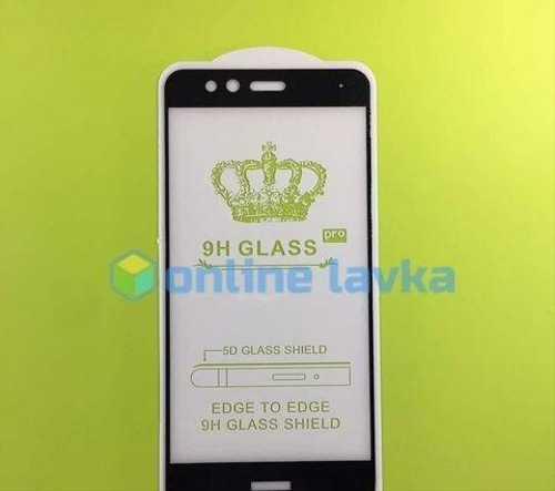 Защитное стекло для Huawei P10 lite 5D Black (уцен