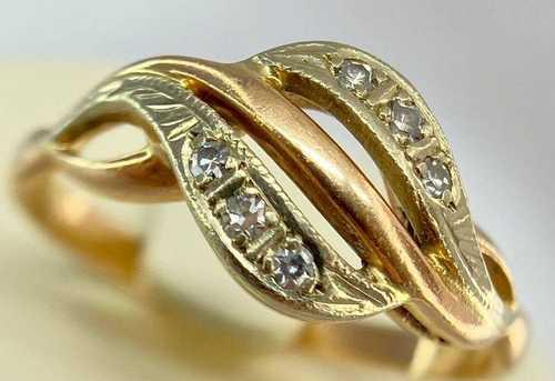 Золотое кольцо 585 пробы Бриллиант Золото (9 мая)