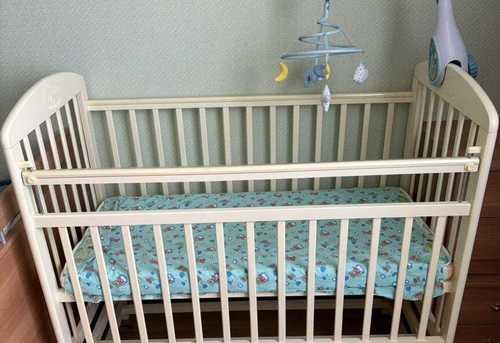 Кровать для малышей маятник