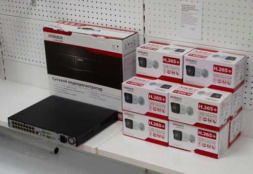 IP-видеокамеры HiWatch 4Mpx + регистратор