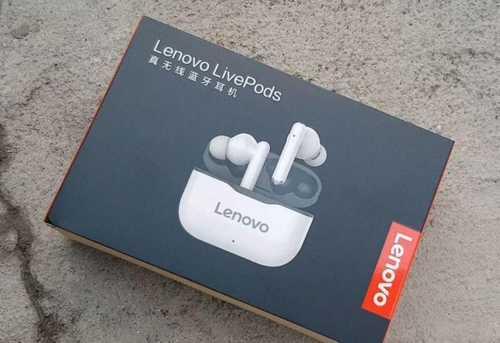 Lenovo livepods TWS беспроводные наушники, новые