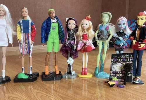 Куклы Monster High, Ever After High, Barbie