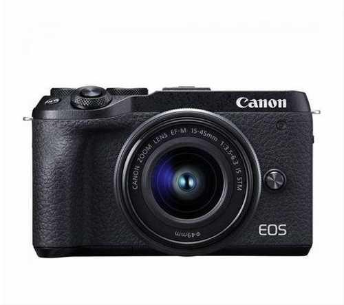 Цифровая фотокамера Canon EOS M6 Mark II + 15-45 I
