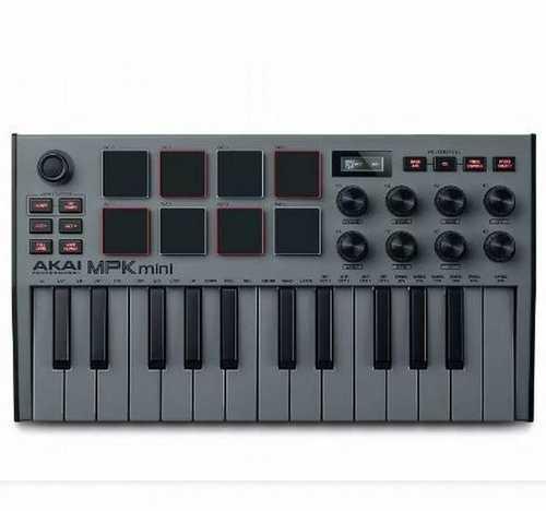 Миди клавиатура Akai Pro MPK mini MK3 Grey