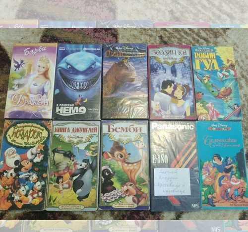 Видеокассеты VHS мультфильмы