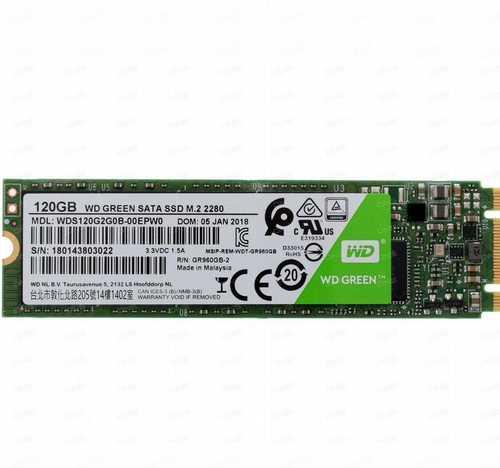 M.2 SATA WD green 120GB