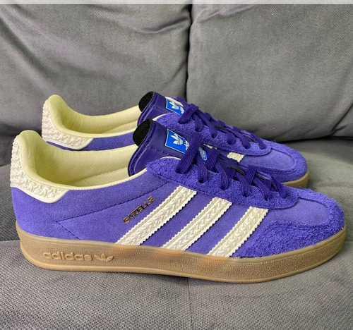 Кеды Adidas Gazelle Indoor Purple Core White