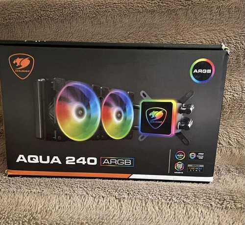 Водяное охлаждение cougar aqua 240 argb