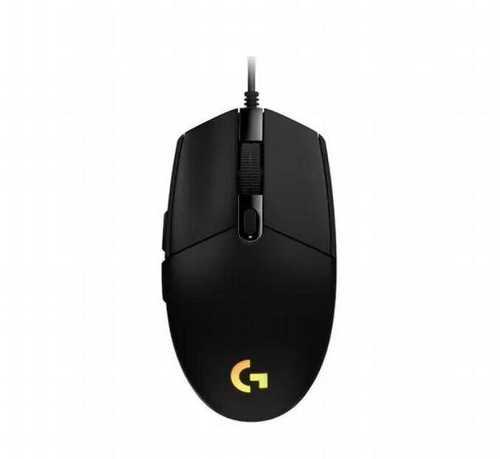 Игровая проводная мышь Logitech G203, черный