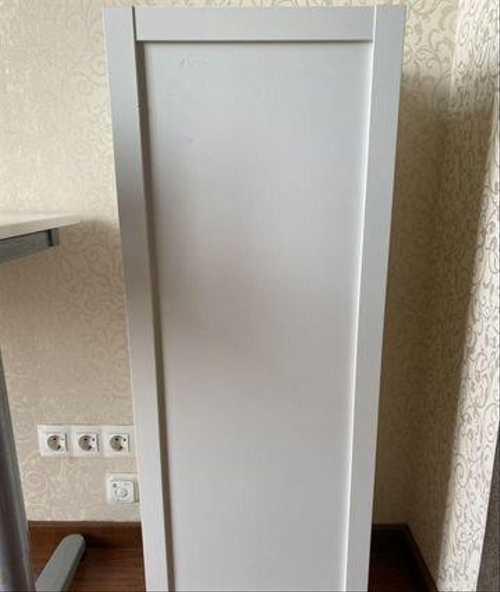 Шкаф Стеллаж с дверью белый bily IKEA 106 см