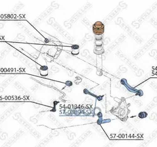 Рычаг зад. подв. пер. верх. bmw e39 01 прав лев