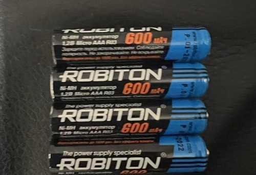 Аккумуляторные батарейки ааа robiton 600