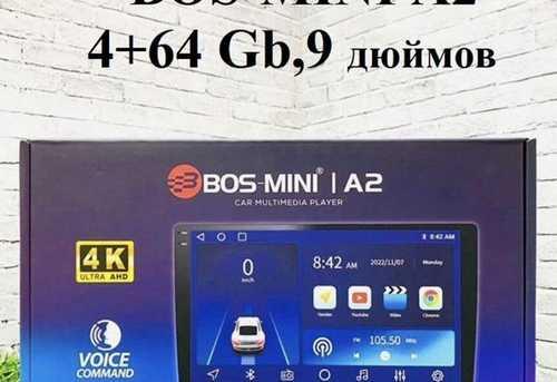 Магнитола Андроид 2Din 9 дюймов Bos-mini A2 4/64