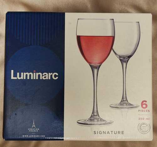 Набор бокалов для вина luminarc signature 6 шт