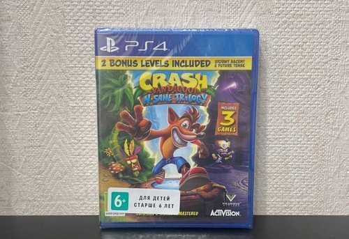 Crash Bandicoot Trilogy PS4 PS5 новый