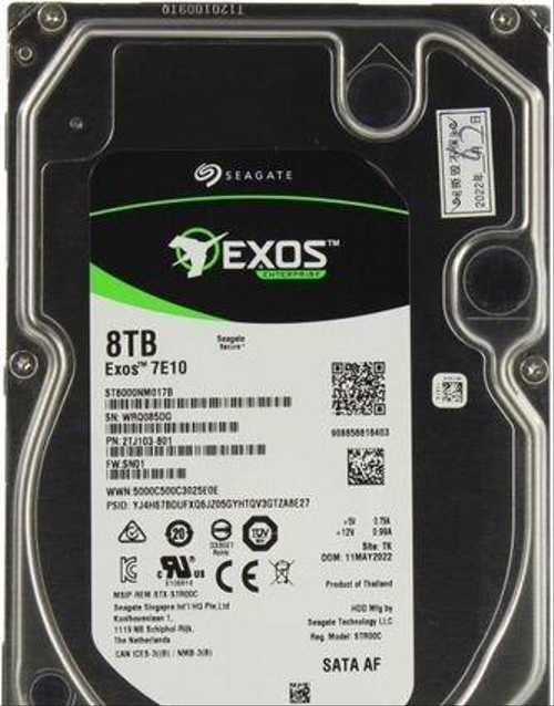 Жесткий диск Seagate Exos 7E10 8 Тб st8000nm017b S
