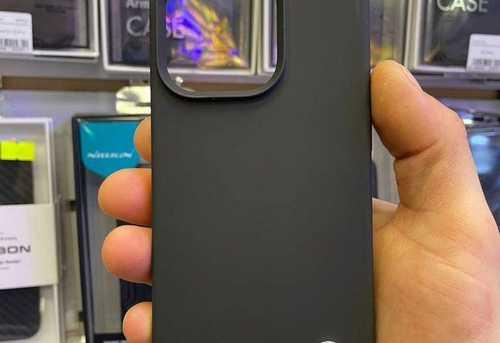 Чехол черный Silicone Case BMW iPhone 14 Pro