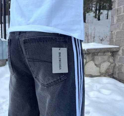 Джинсы Adidas X Balenciaga Baggy (Арт.91945)