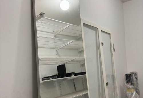 Зеркальная дверь для IKEA пакс 50x229 3шт бу
