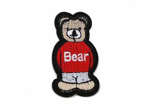 Нашивка на одежду медведь заплатка термонашивка
