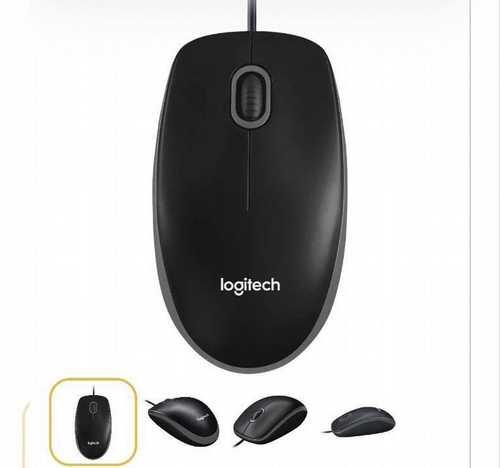 Мышь проводная logitech B100