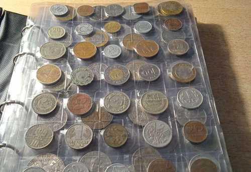 Монеты зарубежные разные коллекция
