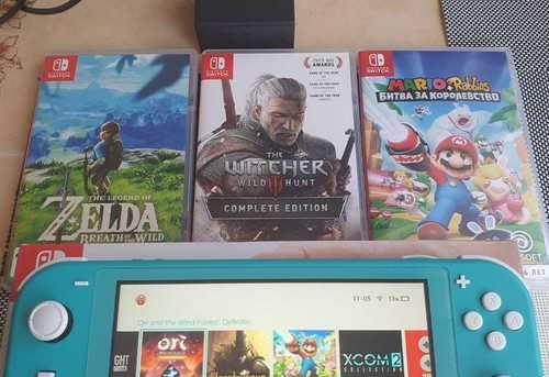 Nintendo switch lite с играми