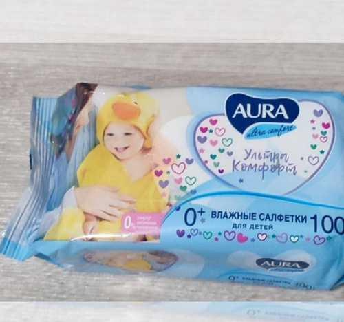 Влажные салфетки aura