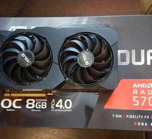 Видеокарта asus RX5700 Dual Evo 8гб